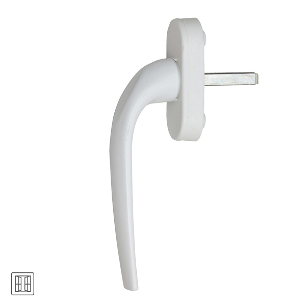 PVC Window Handle Powder Coated Dolphin - Kayapen