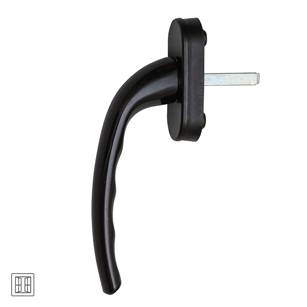 PVC Window Handle Powder Coated Star - Kayapen